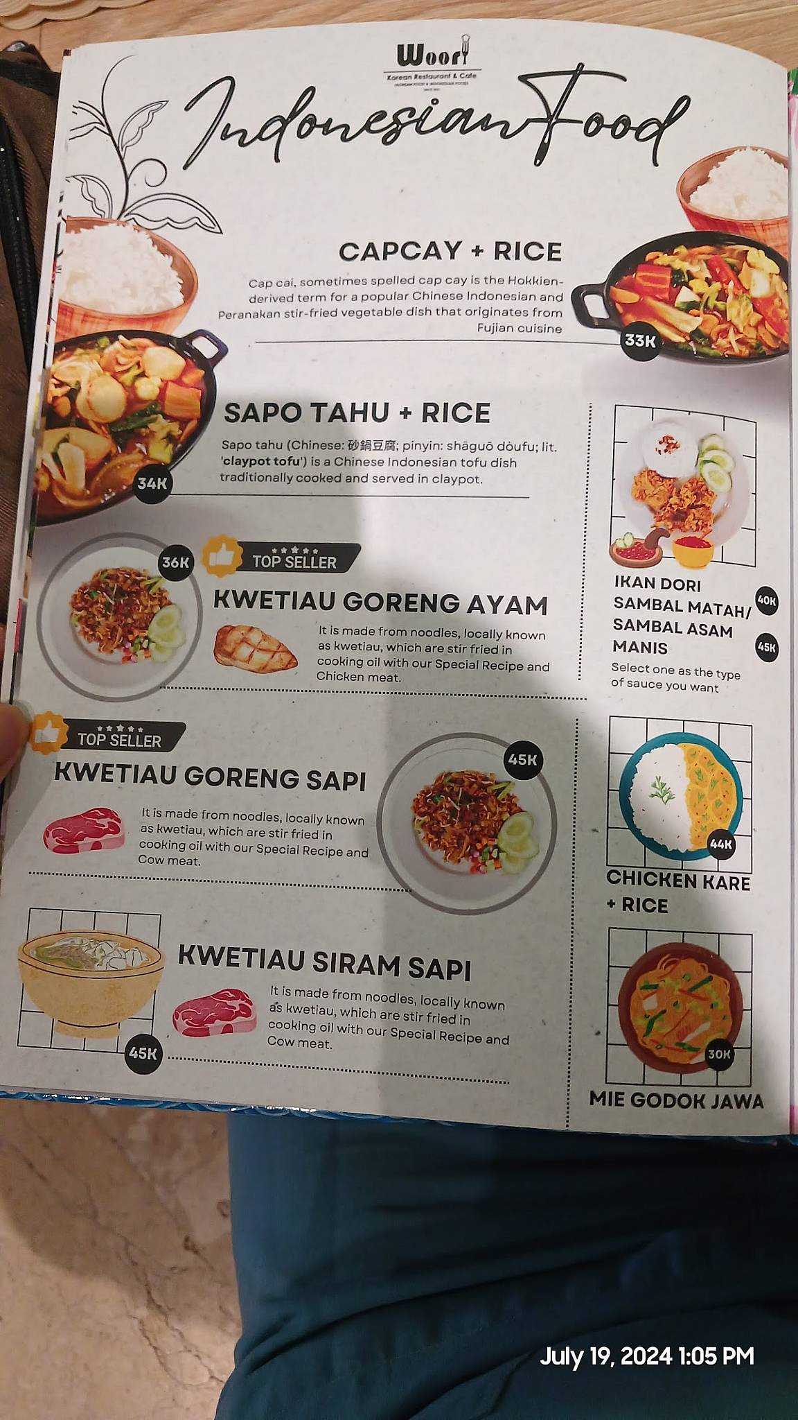 Menu at Woori Korean Restaurant & Cafe (Korean Food, Kimchi, Gimbab ...