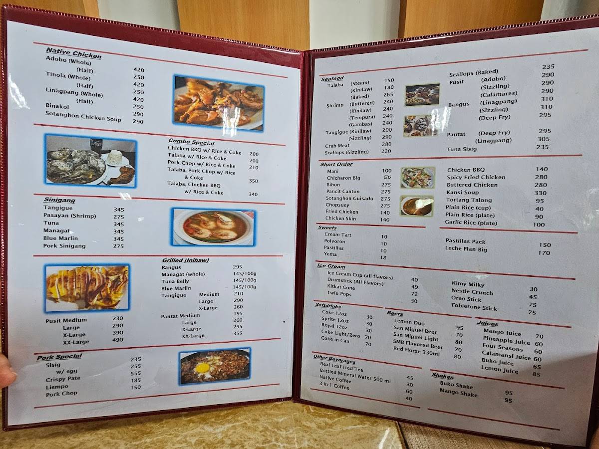 Menu at Y2K Carwash And Talabahan Atria, Iloilo restaurant, Iloilo City ...