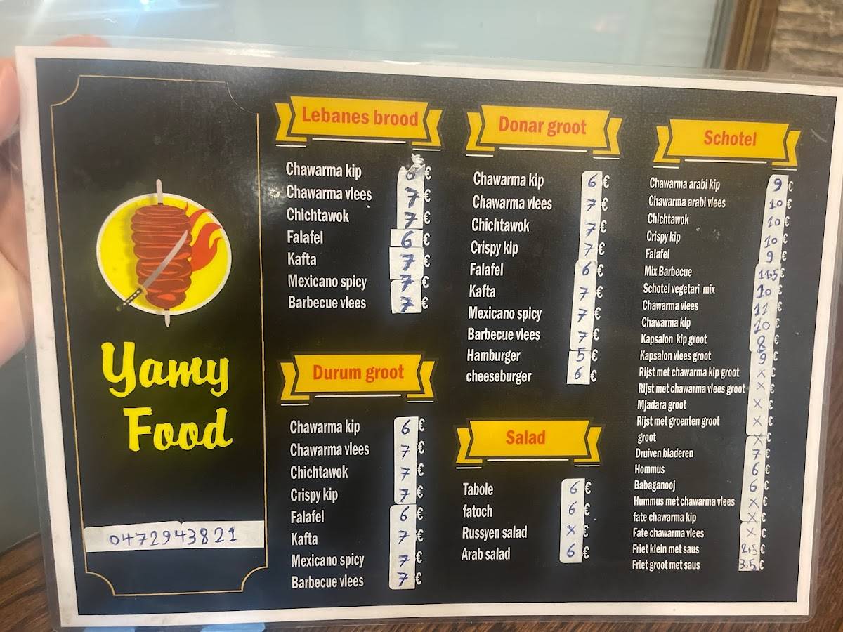 Speisekarte von yamy food, Löwen