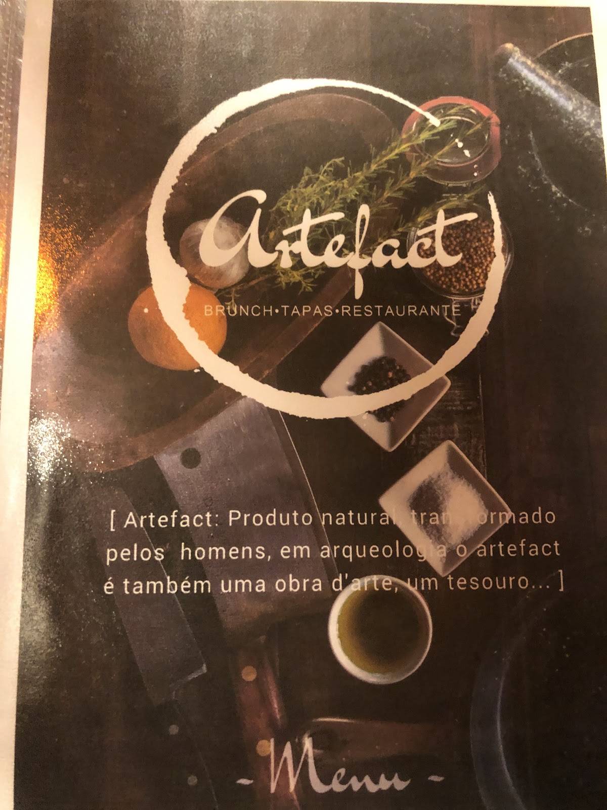 Menu at Restaurante Artefact, Tavira
