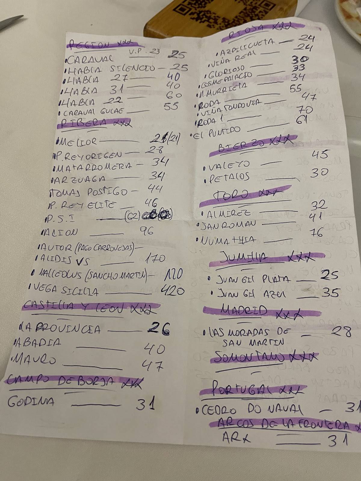 Carta de Restaurante Corral Del Rey, Trujillo, Plazoleta Corral del Rey