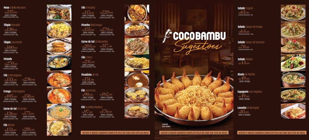 Menu em Coco Bambu Botafogo restaurante, Rio de Janeiro, Shopping Casa ...