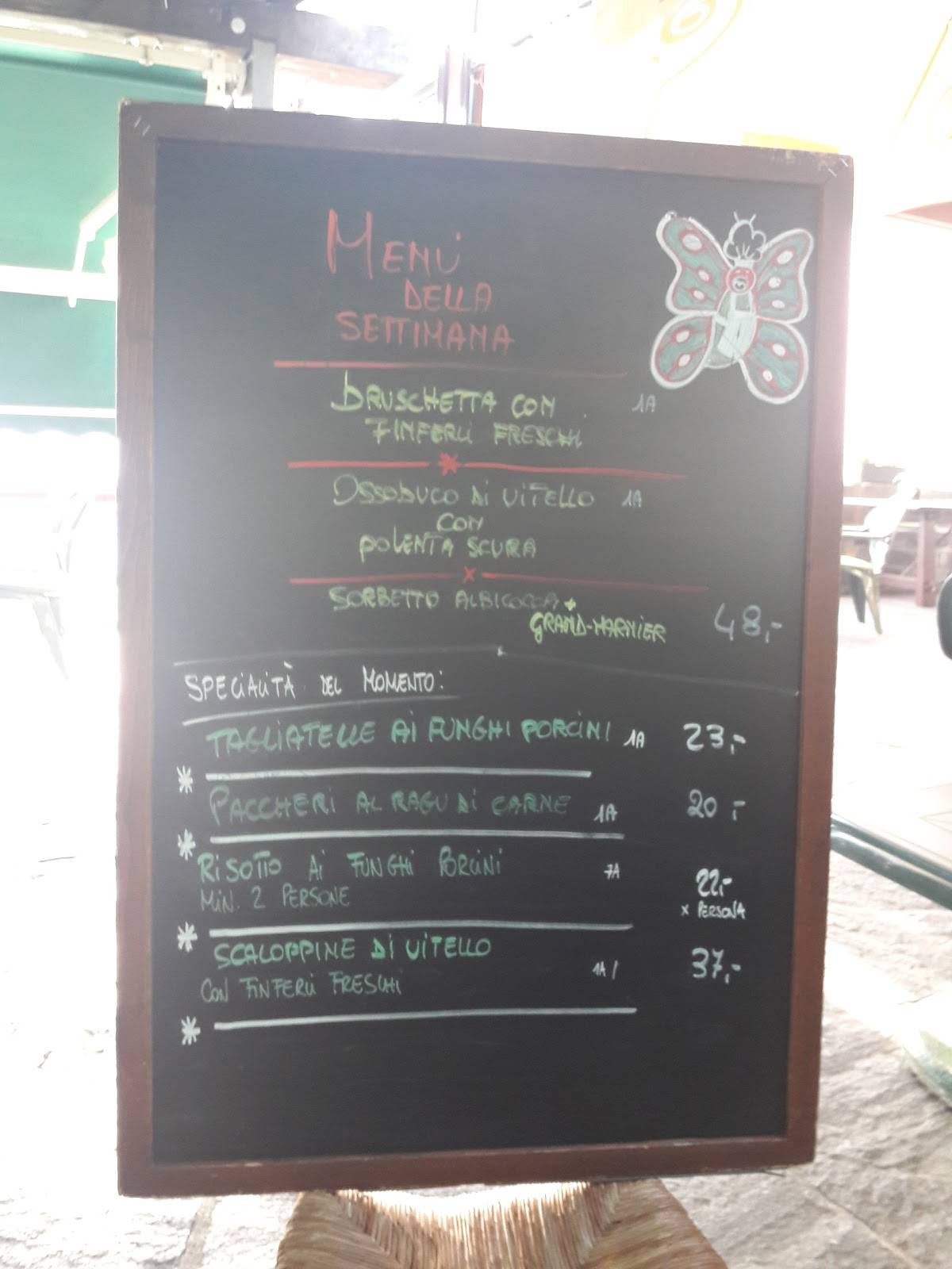 Speisekarte von Ristorante Piccolo Vigneto, Lugano