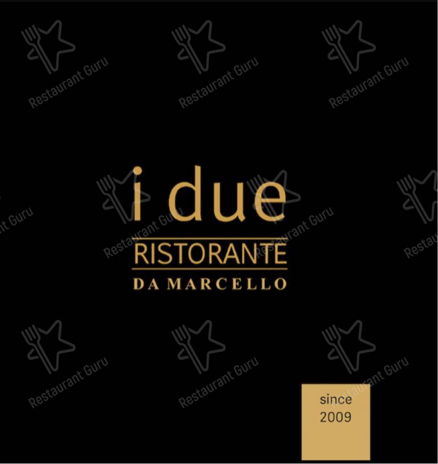 Speisekarte von Ristorante i due restaurant, Tönisvorst