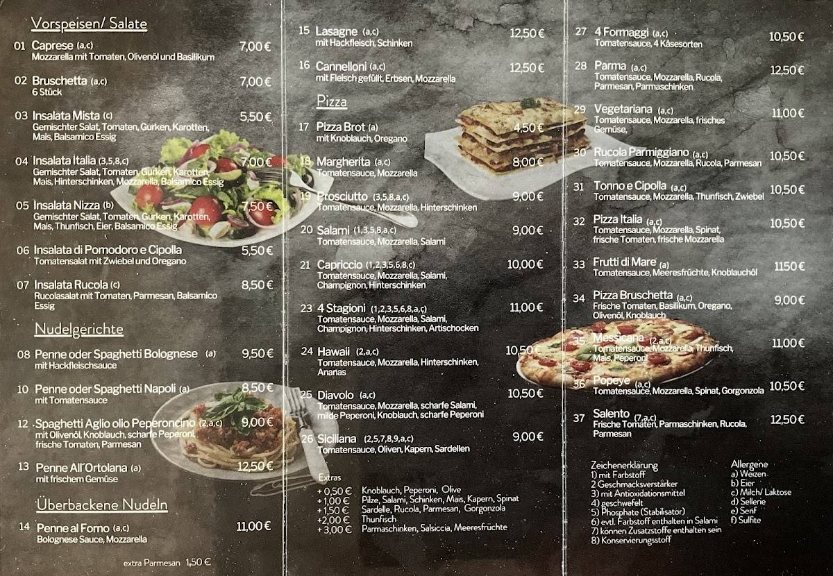 Speisekarte von Ristorante Trattoria da Luisa restaurant, Straubenhardt