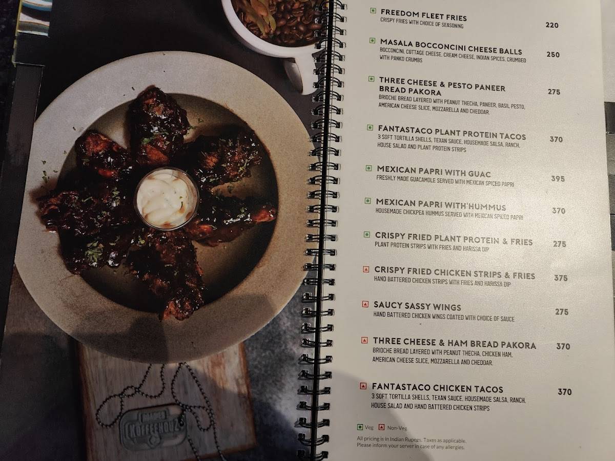 Menu at Roadies Koffeehouz, Sector 35 C Best Cafe Chandigarh, Chandigarh