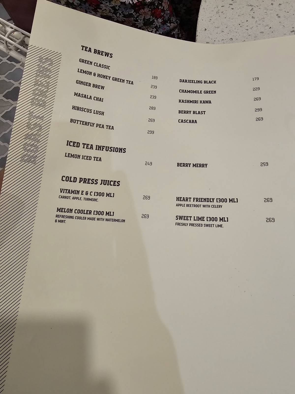 Menu at Roast CCX - Coffee & Culinary Xperience, Hyderabad