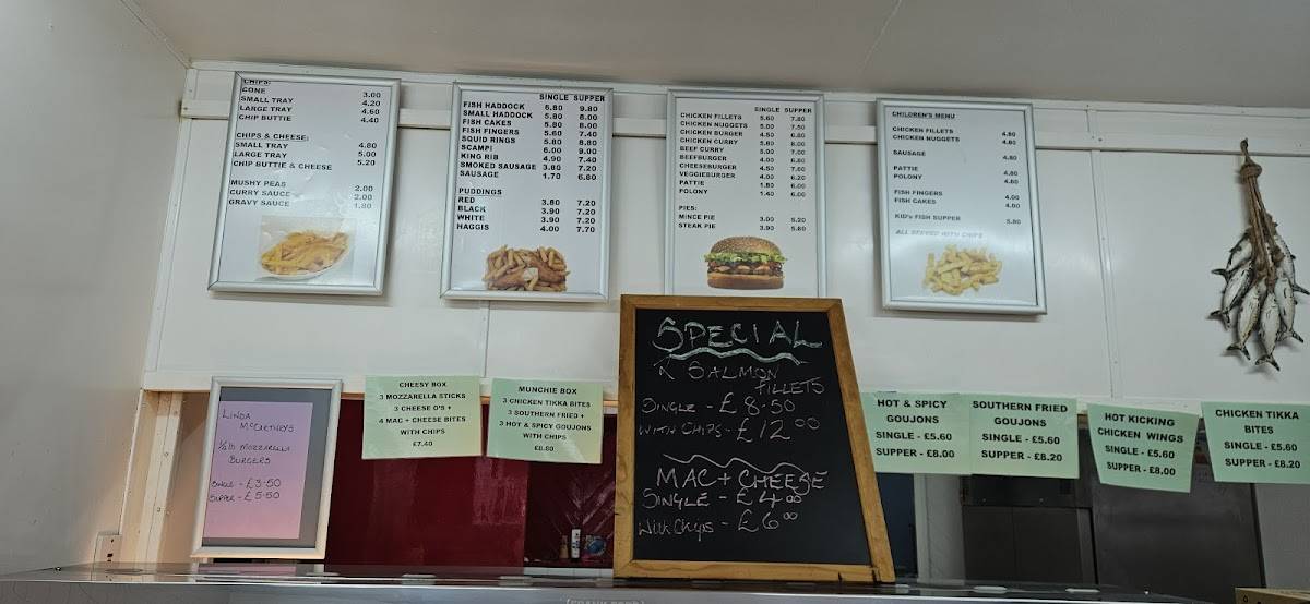Menu at Robin's Fish & Chip Shop fast food, Thurso