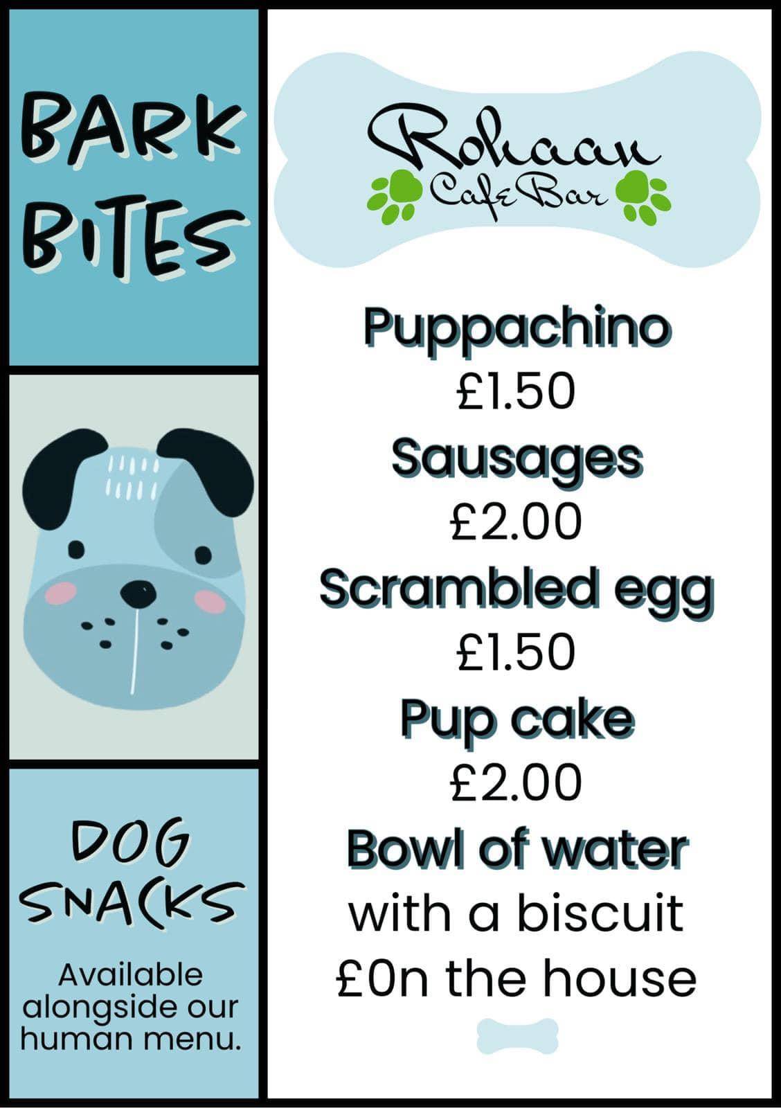 Menu at Rohaan pub & bar, Aberdeen