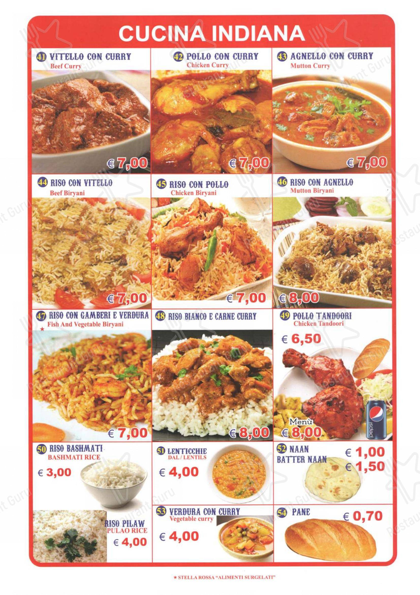 Menu au Halal Food Cornelia pizzeria, Rome