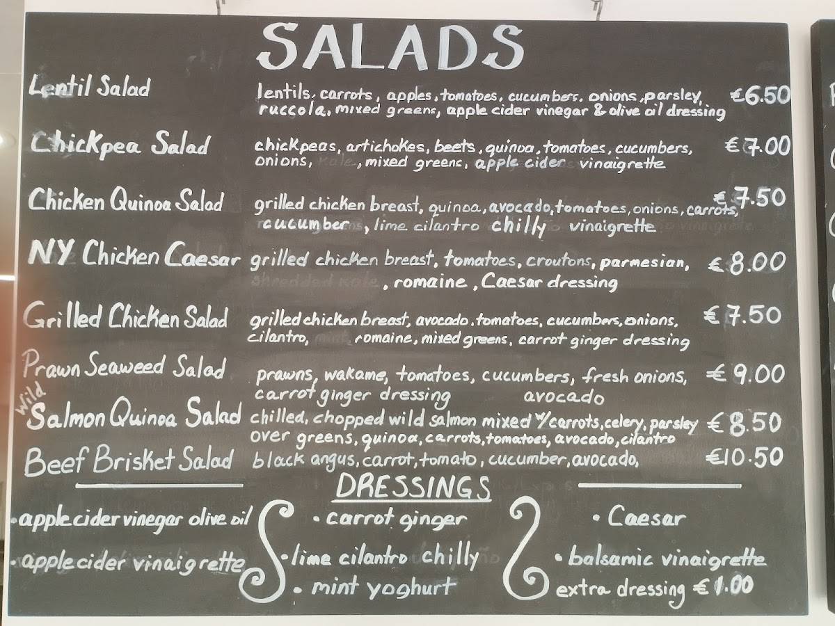 Menu at Rosie's Good To Go, Larnaca