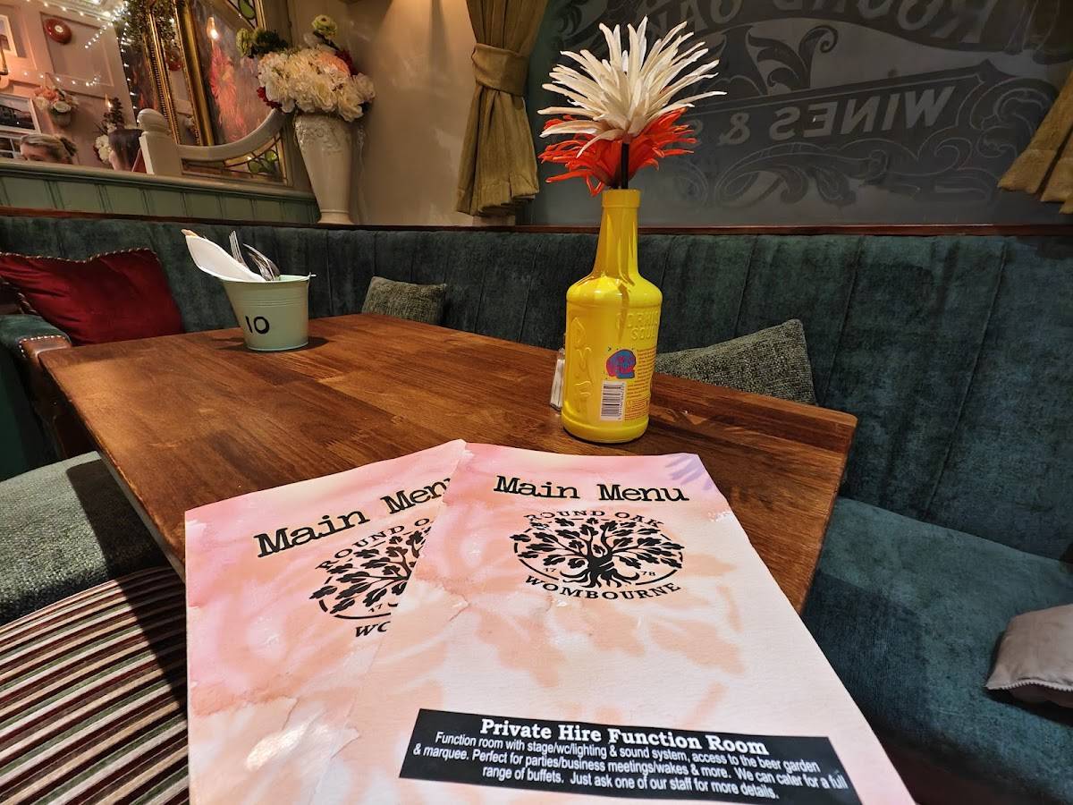 Menu at Round Oak Inn pub & bar, Wolverhampton