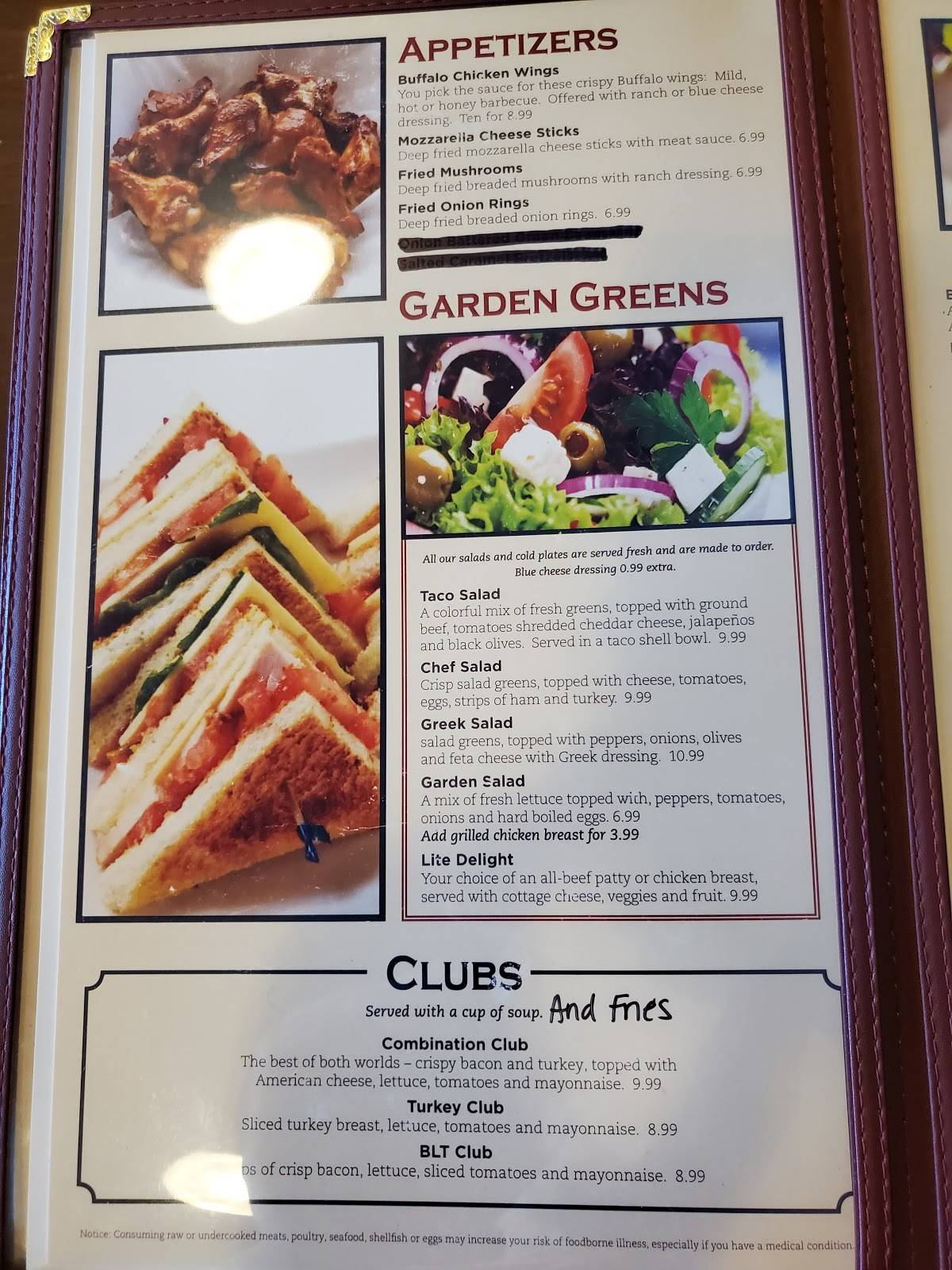 Menu at Royal Oak Family Restaurant, Rensselaer