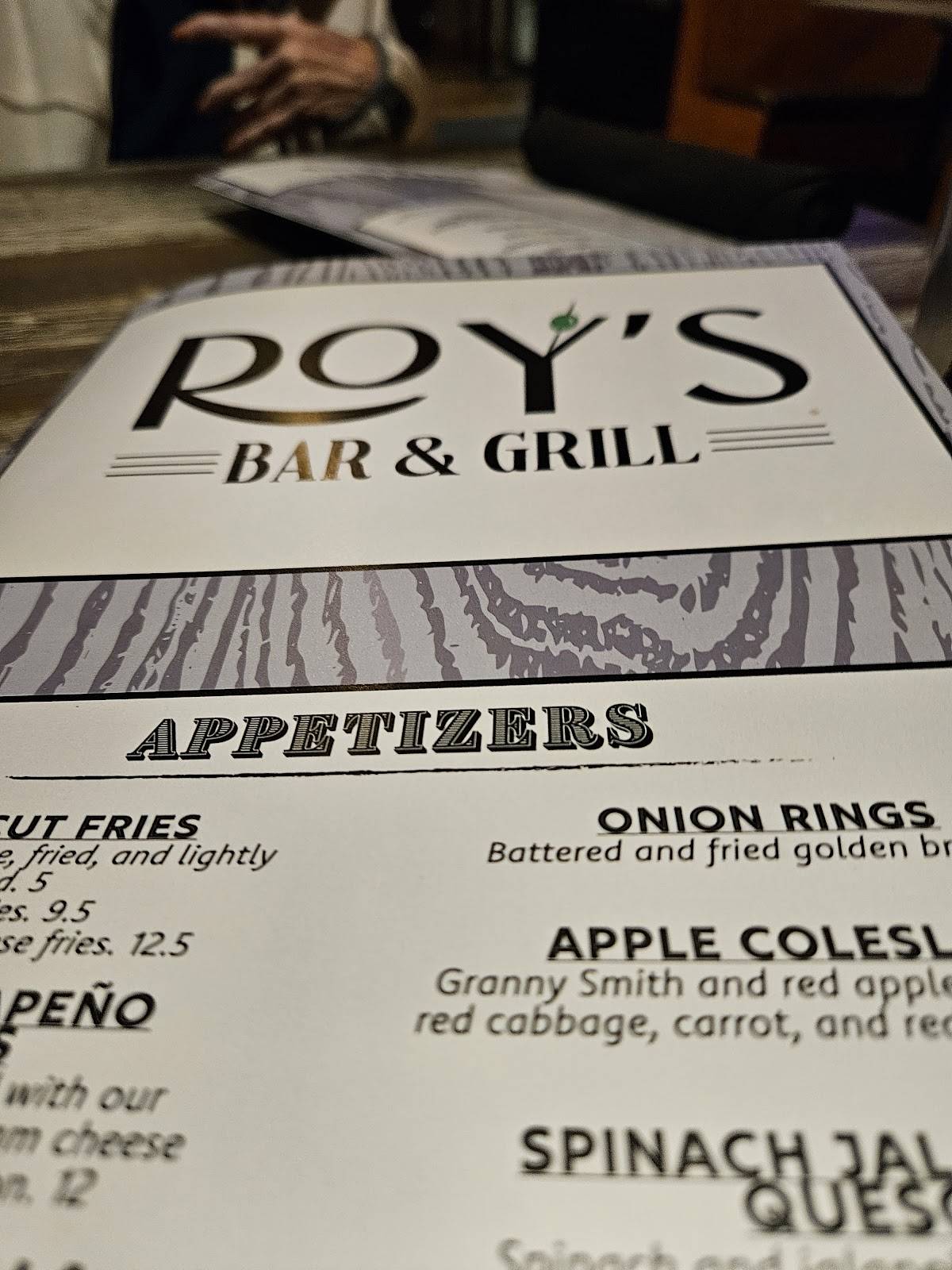 Menu at Roy's Bar and Grill, Carson City