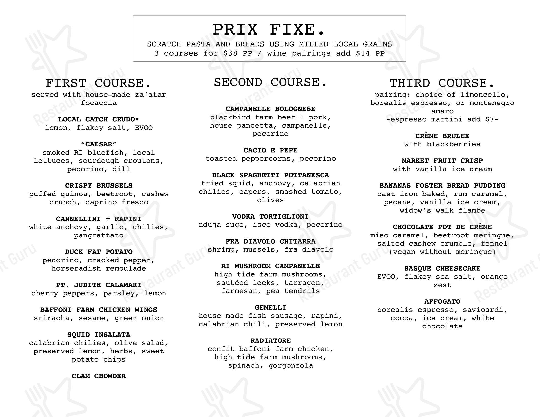 Menu at S S Dion restaurant, Bristol