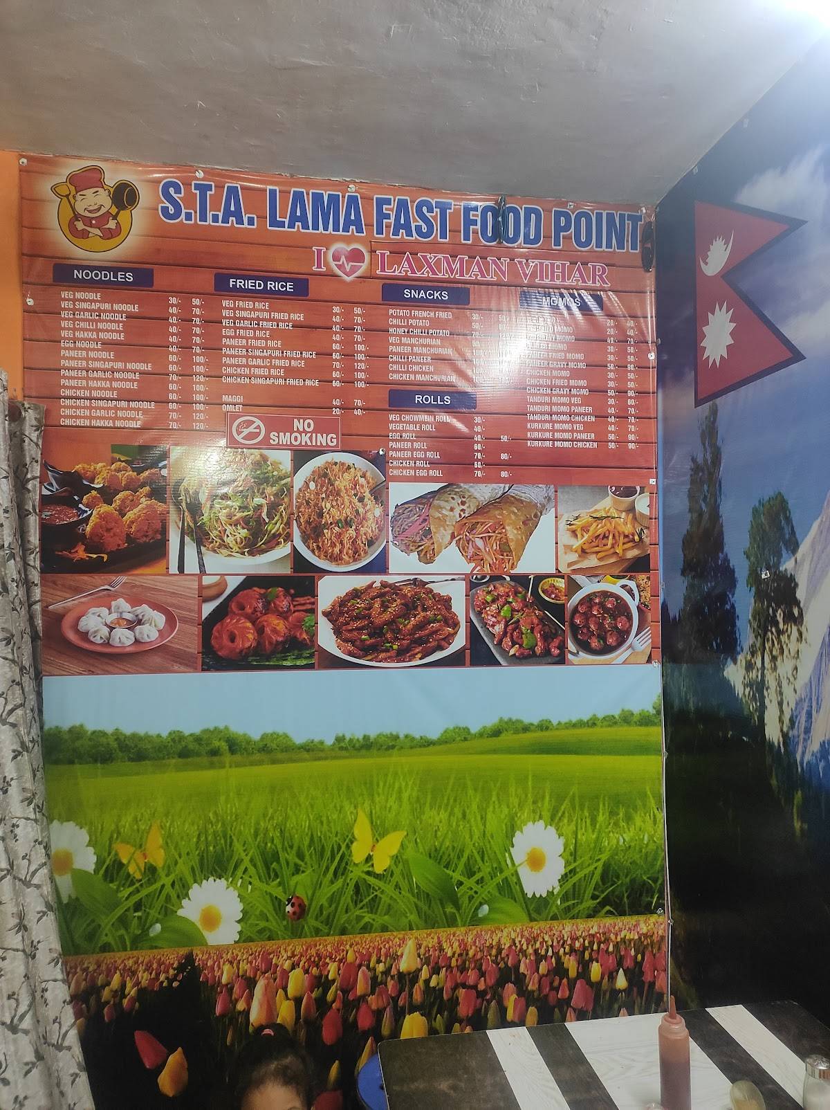 Menu at S.T.A Lama Fast Food Point, Gurugram