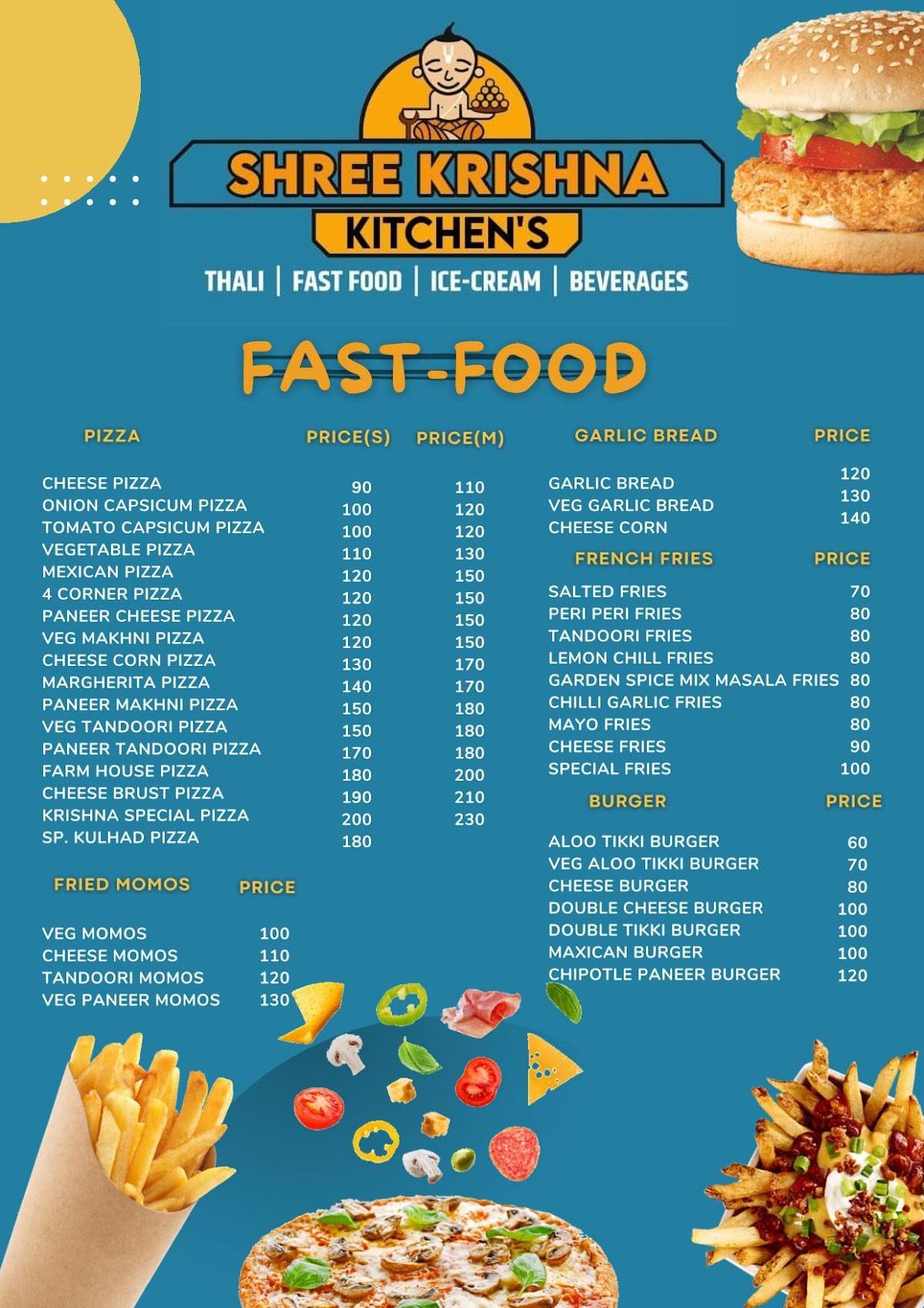 Menu at SHREE KRISHNA KITCHEN'S, Kalol