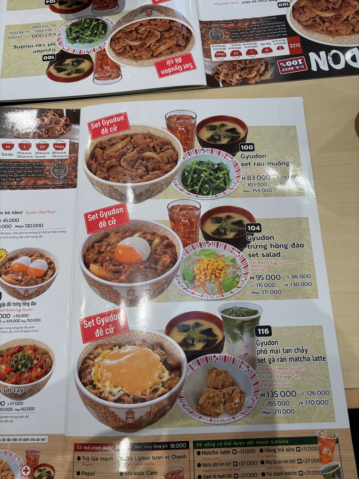 Menu at SUKIYA - Lê Văn Quới restaurant, Ho Chi Minh City