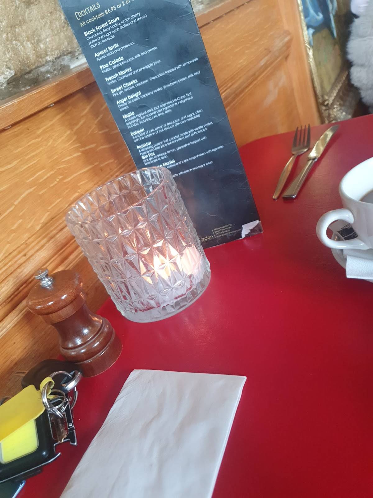 Menu at Sambuca Percy Main restaurant, North Shields