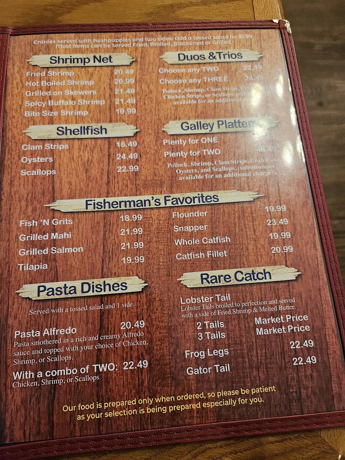 Menu at Sam's Crystal River Seafood of Macclenny restaurant, Macclenny ...