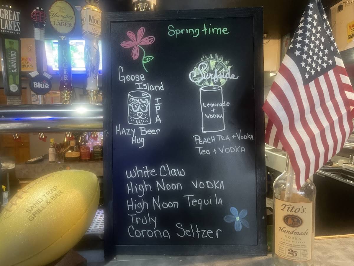 Menu at Sand Trap Grill & Bar, North Royalton