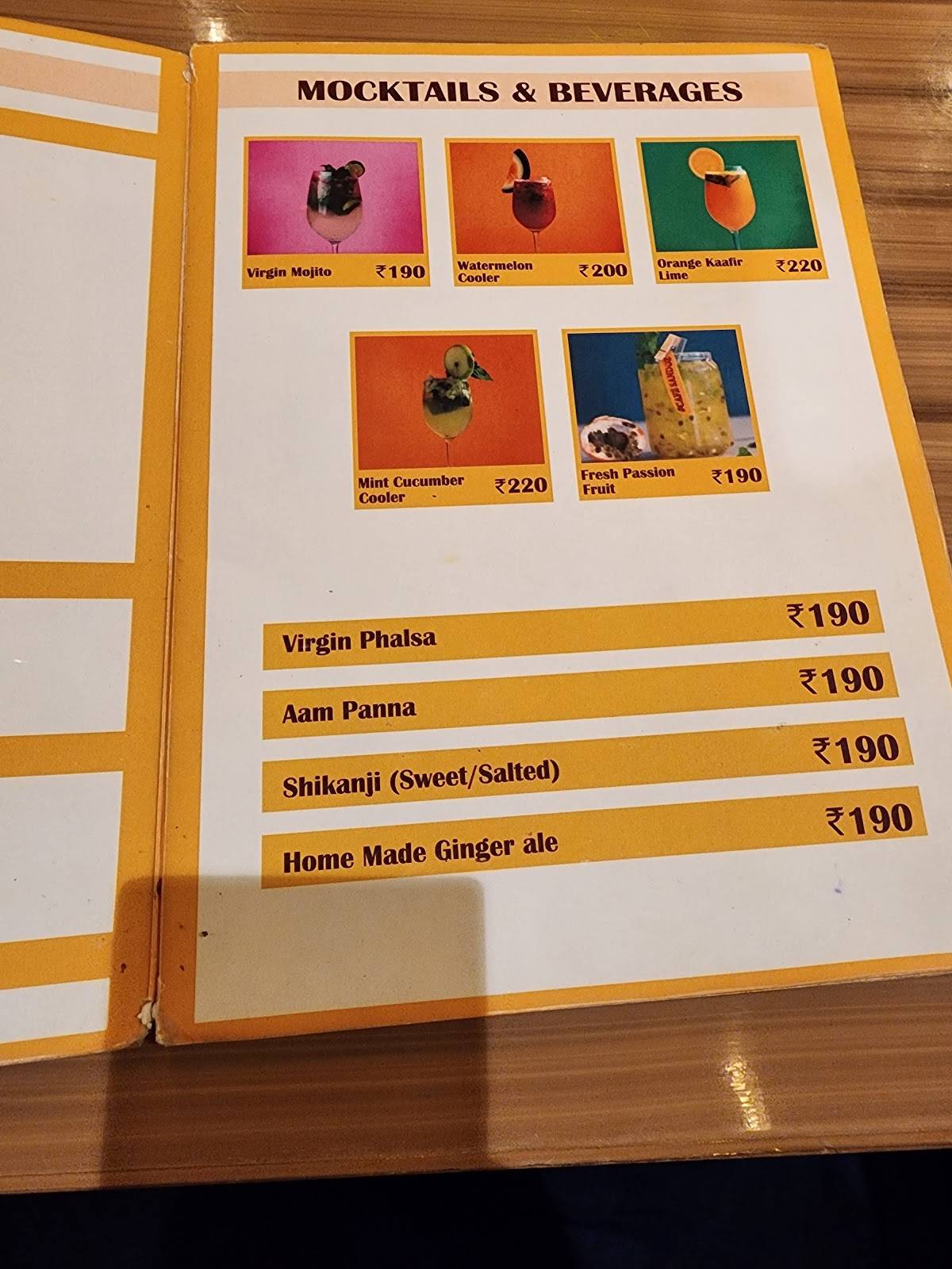 Menu at Sandoz Restaurant - Ashok Vihar, New Delhi, Upper Ground Floor