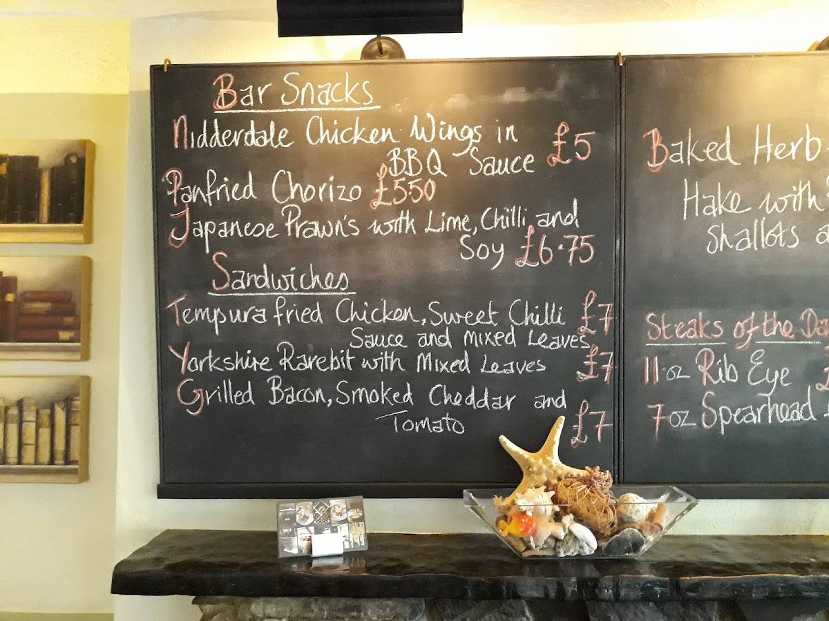 Menu at Sandpiper Inn pub & bar, Leyburn