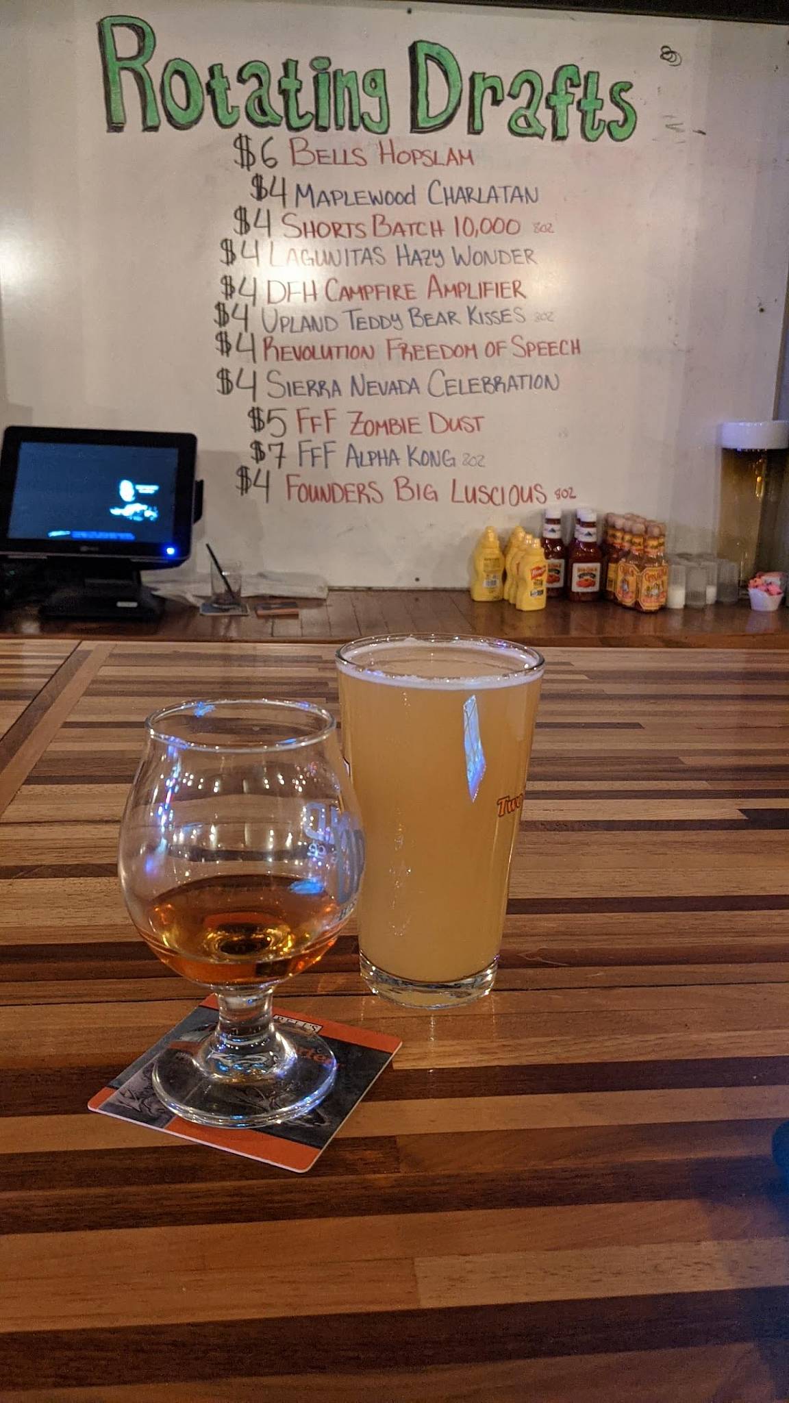 Menu at Savage's Ale House pub & bar, Muncie