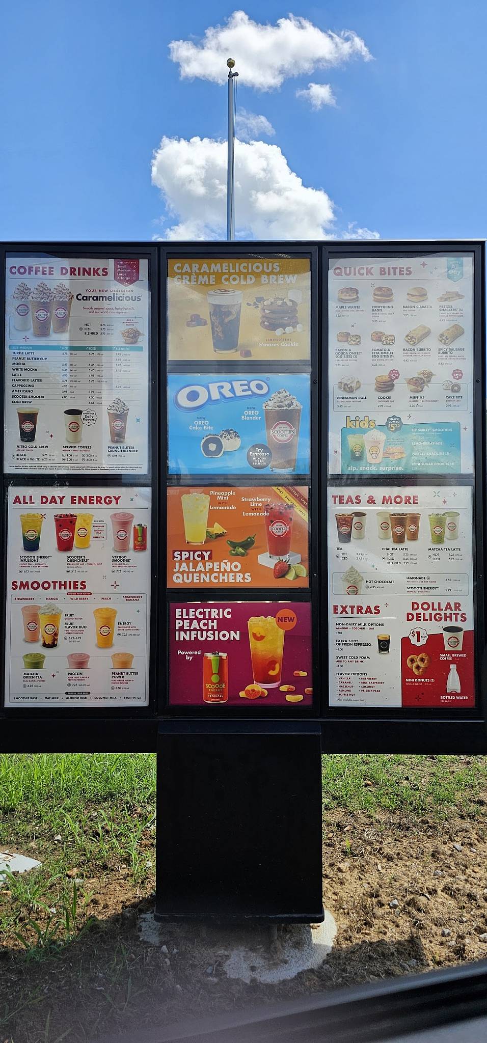 Menu at Scooter's Coffee, Sumter, 481 Pinewood Rd