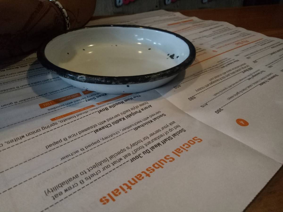 Menu at Sector 7 Social, Chandigarh