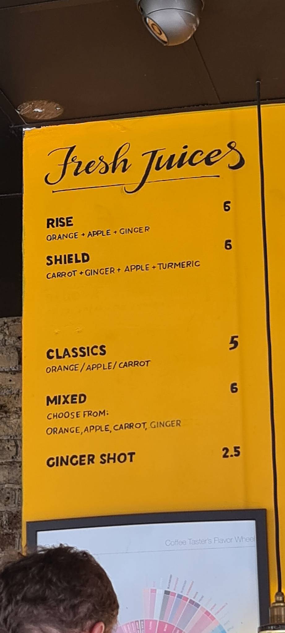 Menu at Sendero Specialty Coffee cafe, London, 2 Lavender Hill