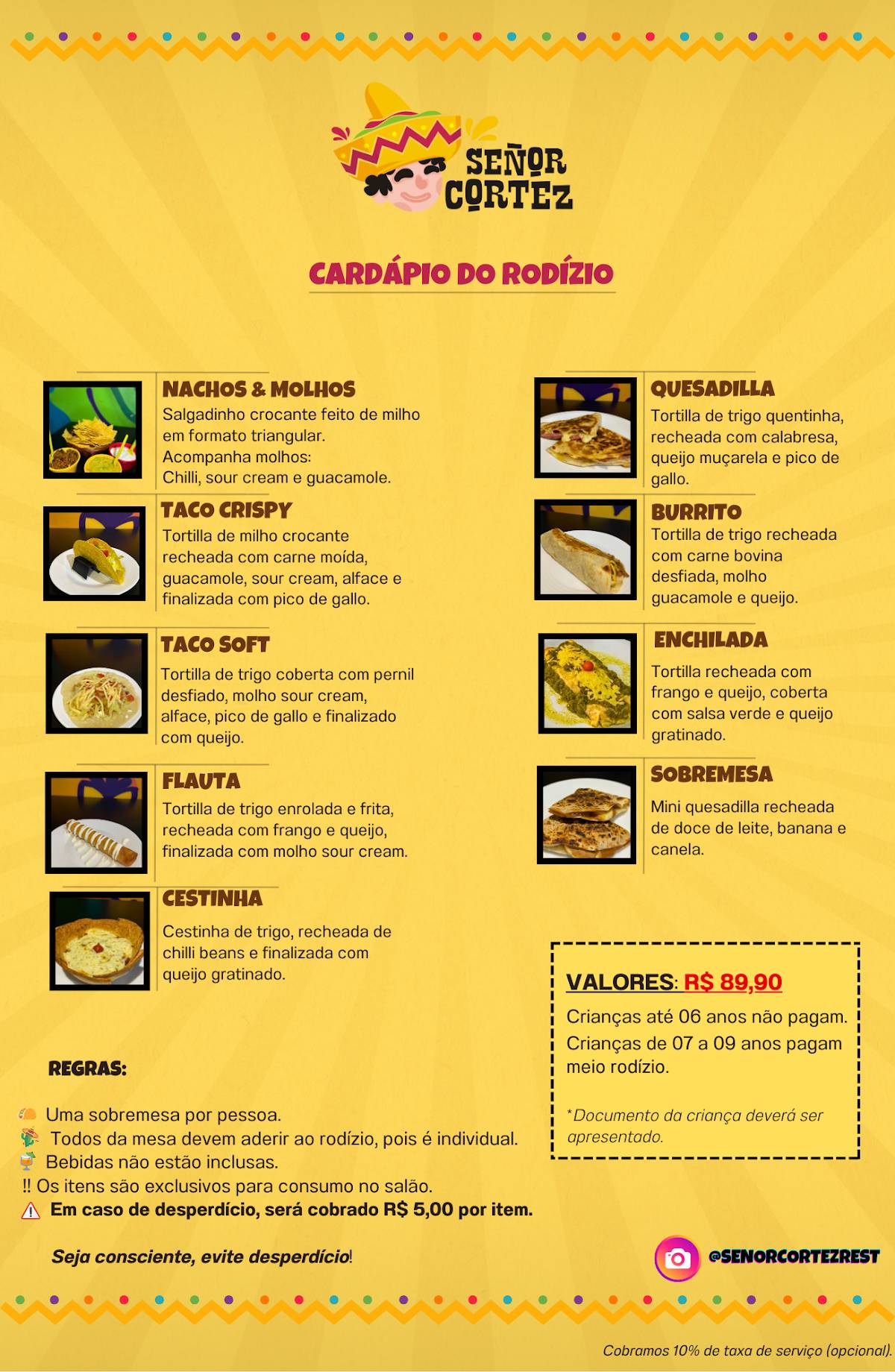 Menu em Señor Cortez restaurante, Itapevi