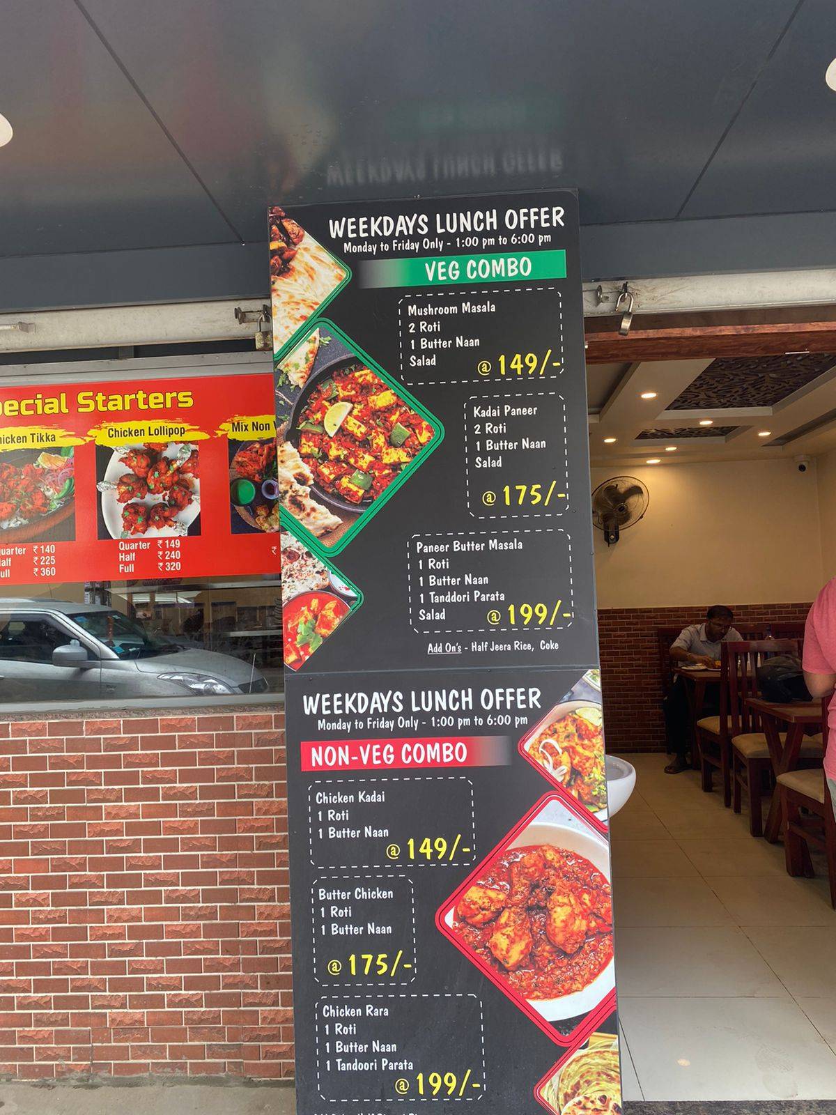 Menu at Shahi Dilli Darbar, Bengaluru