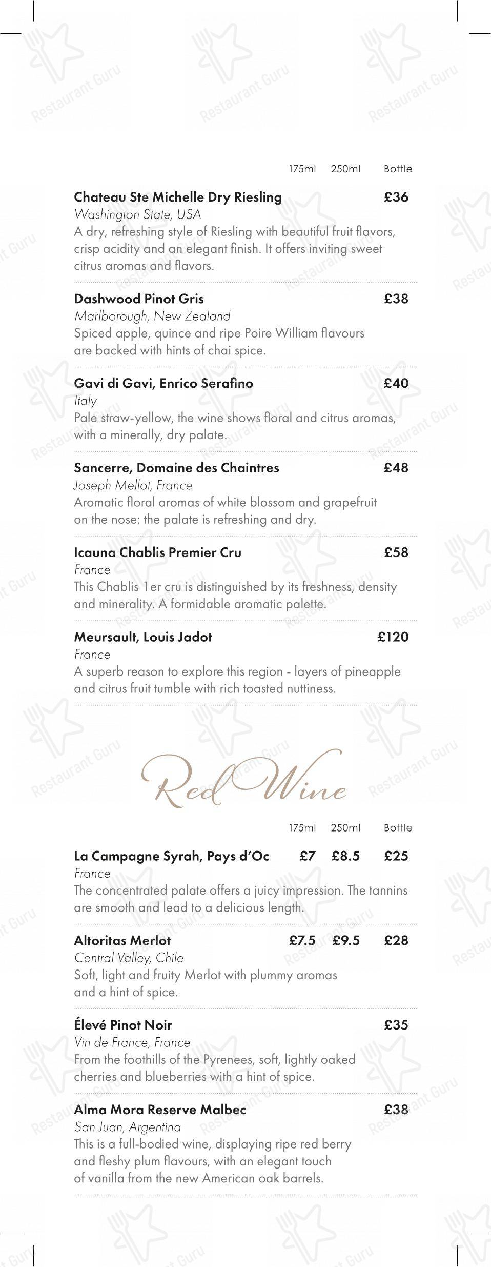 Menu at Shanghai 1814 Restaurant, Southampton