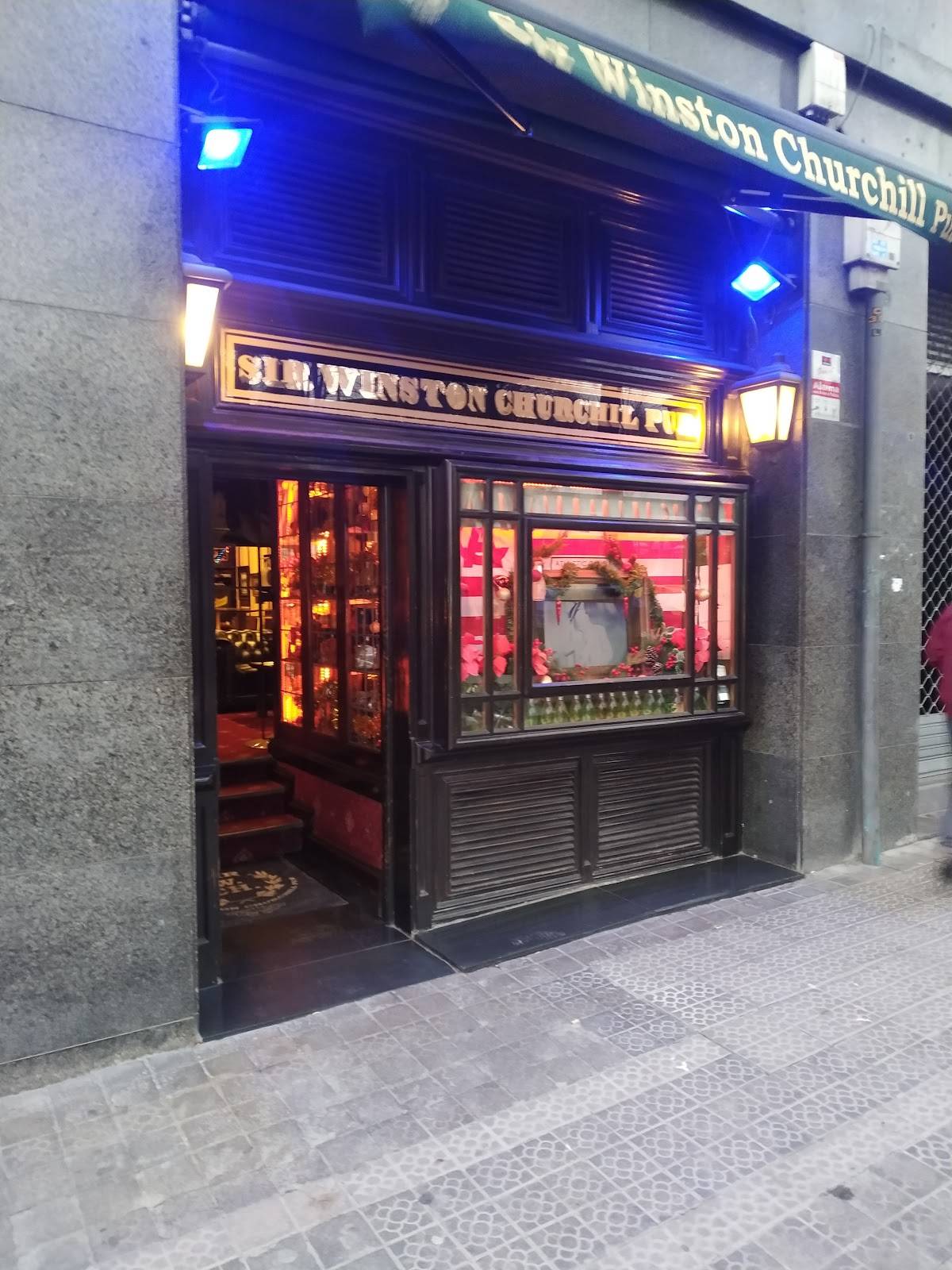 Menu at Sir Winston Churchill Pub, Bilbao