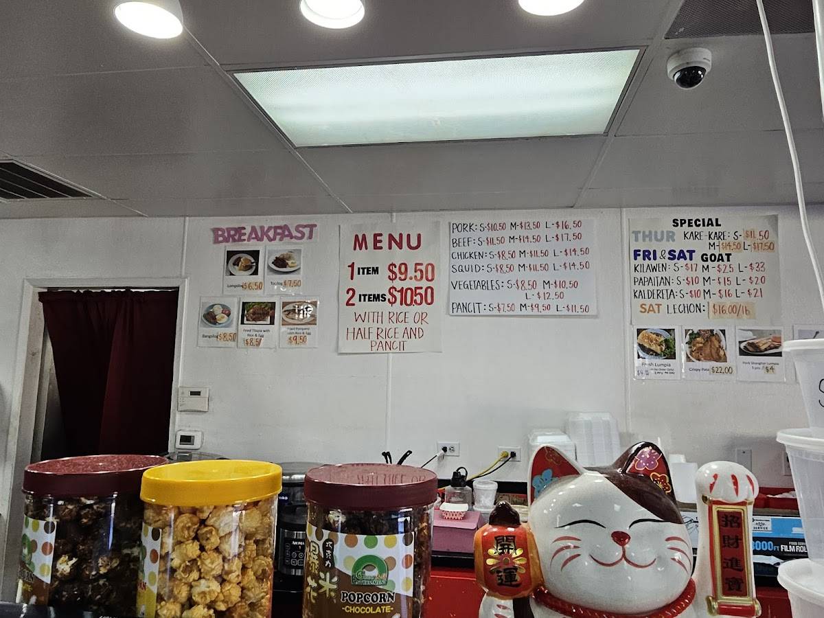 Menu at Sisig & boba restaurant, Stockton