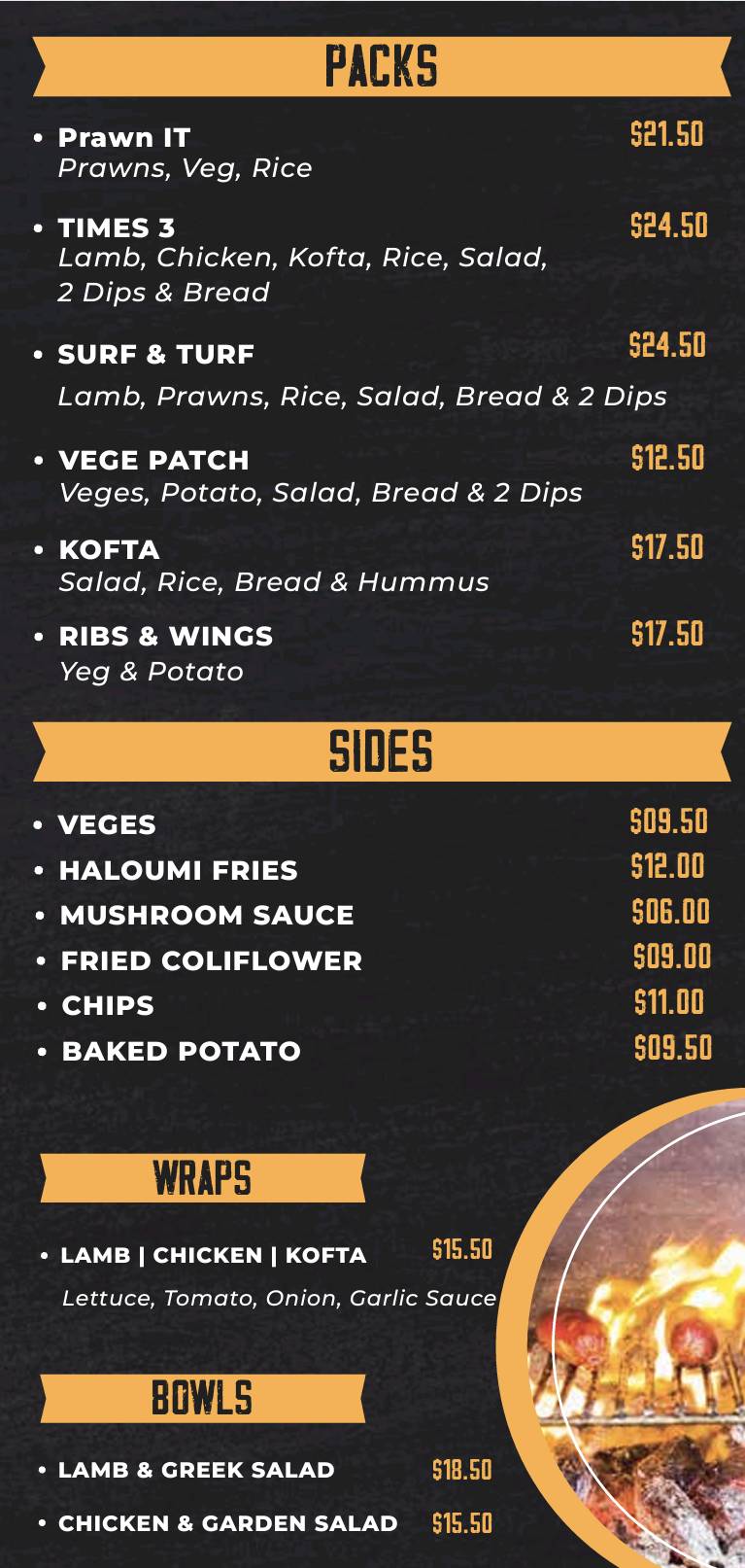 Menu at Skew Time restaurant, Mill Park