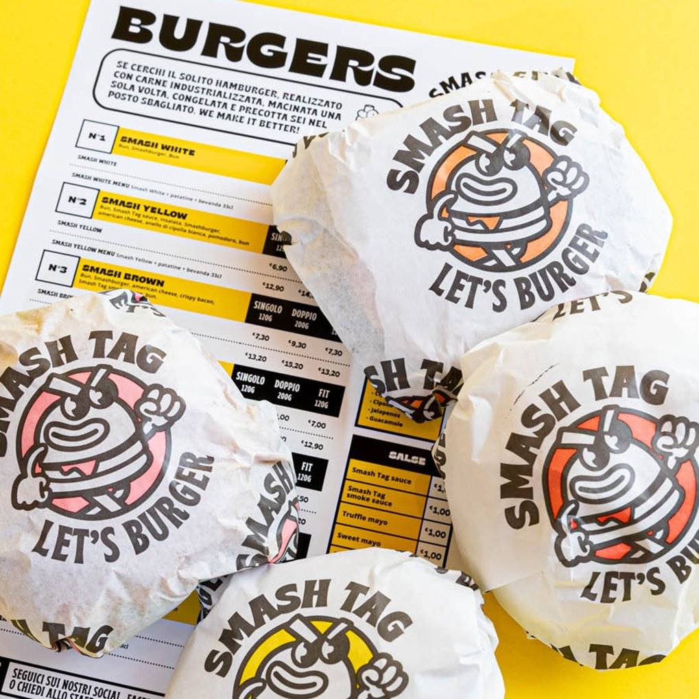 Menu da Smash Tag ristorante, Roma, Via Michele di Lando