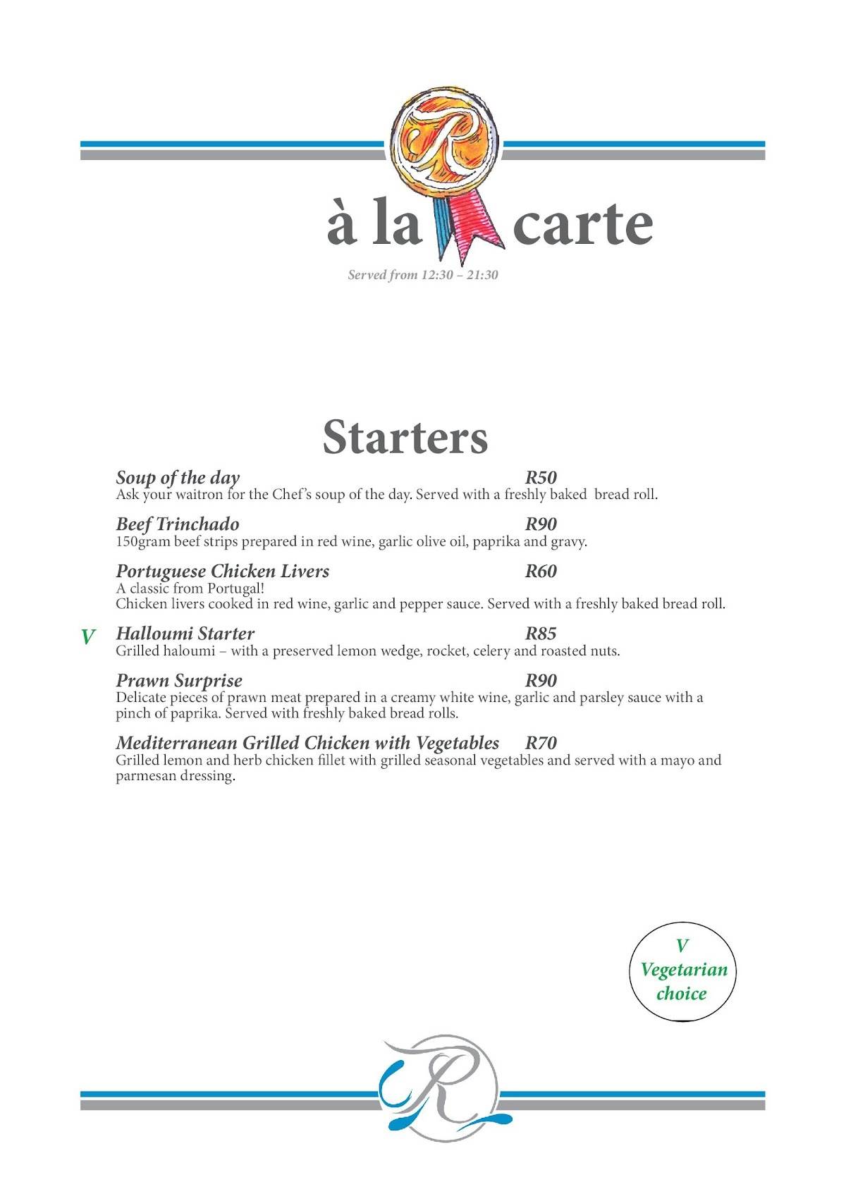 Menu at Smiles Restaurant (Muldersdrift), Roodepoort