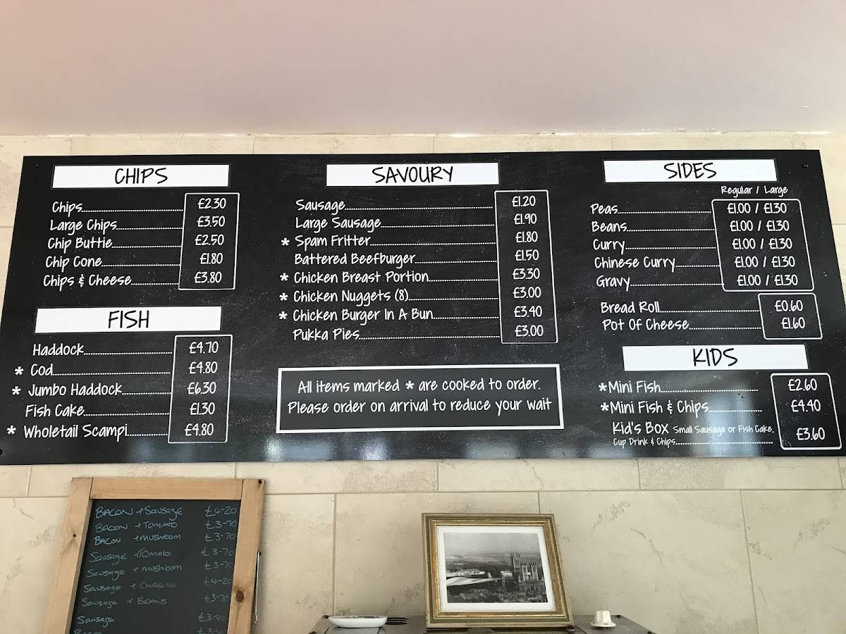 Menu at Smith Central Chip Shop fast food, Lincoln