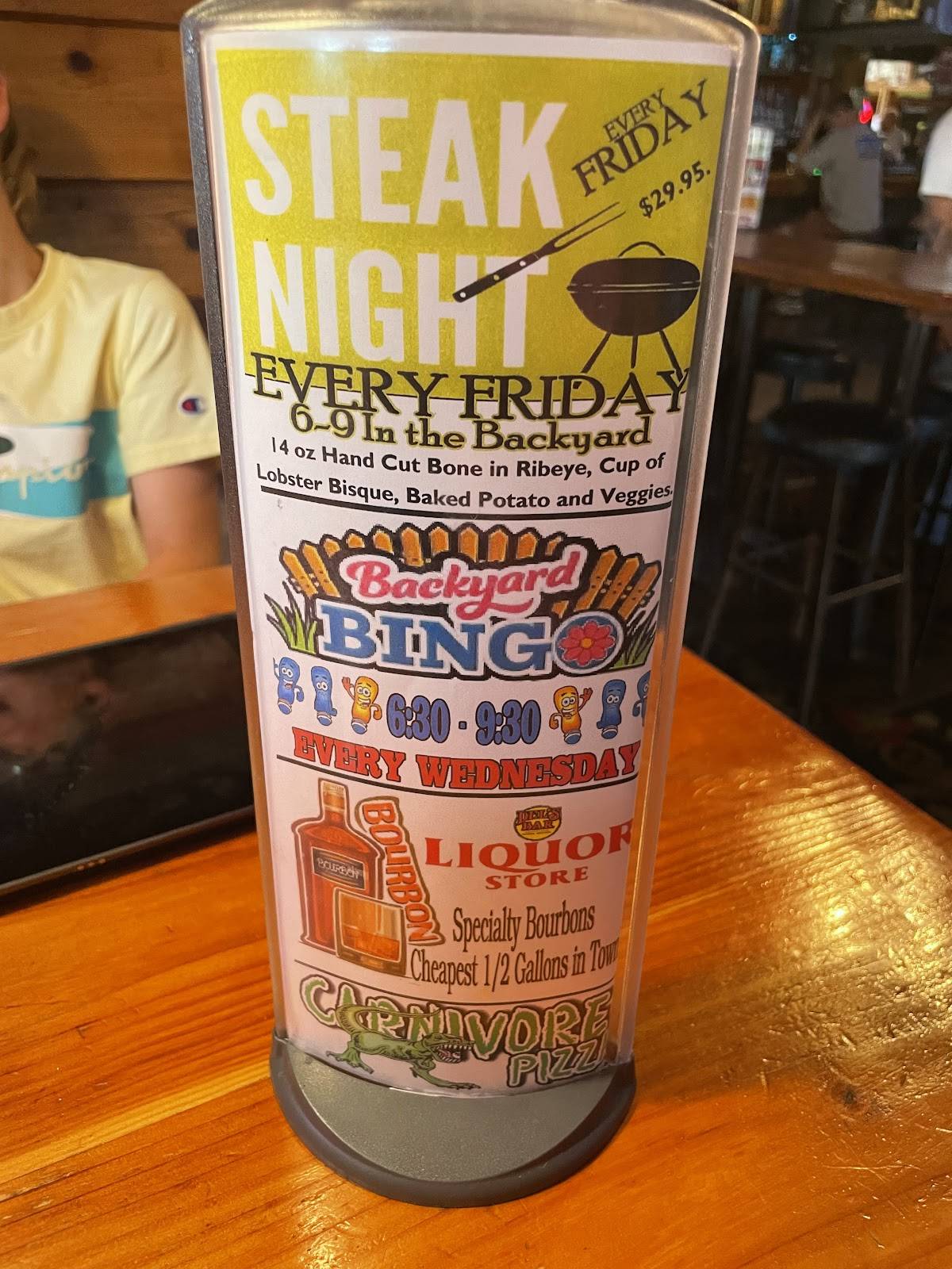 Menu at Del's Bar & Grill, Somers