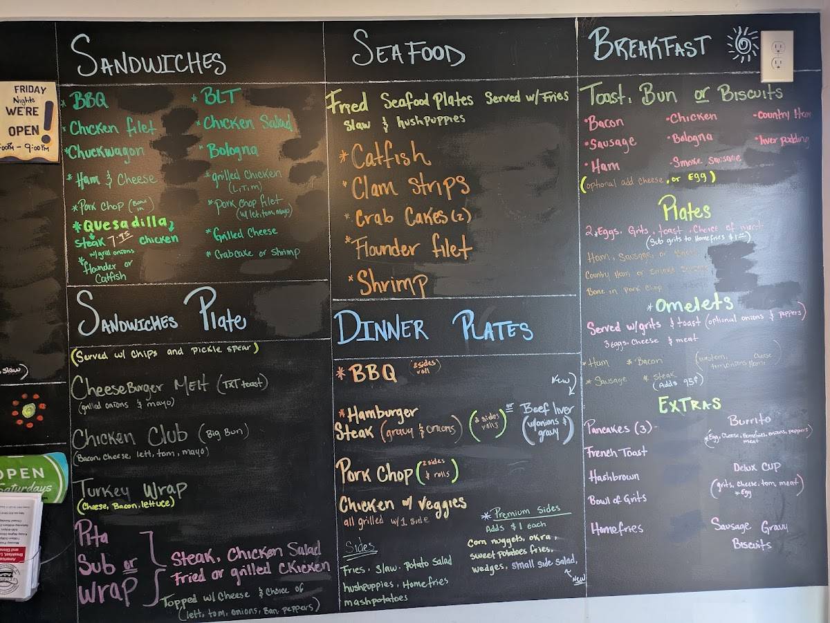 Menu at Sonja's Grill/El Grill restaurant, USA