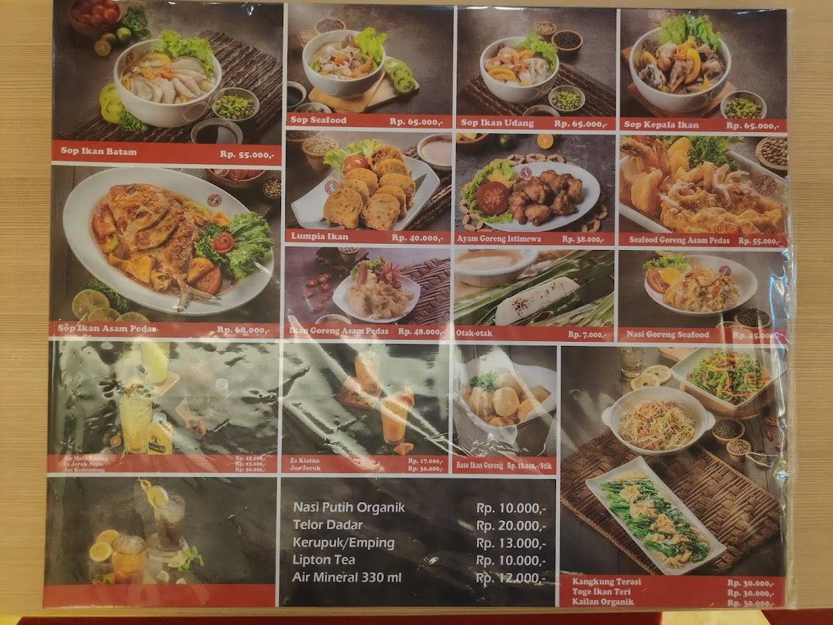Menu at Sop Ikan Batam Menteng Huis restaurant, Jakarta, Menteng Huis