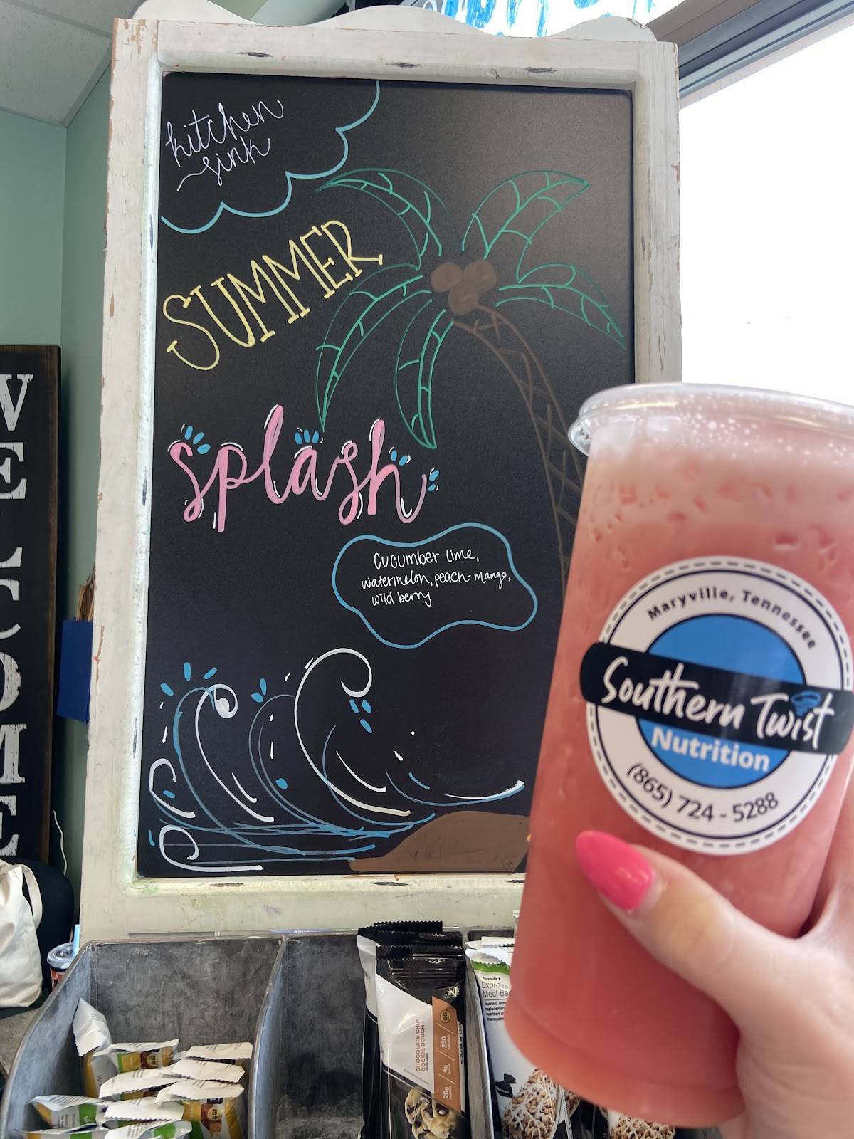 Menu at Southern Twist Nutrition pub & bar, Maryville