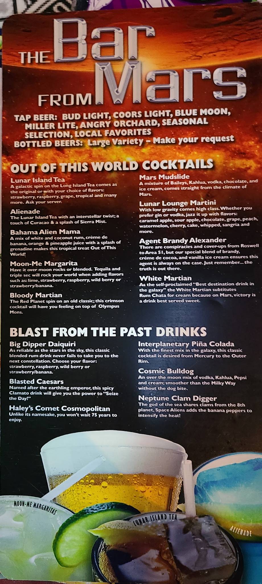 Menu at Space Aliens Grill & Bar, Bismarck