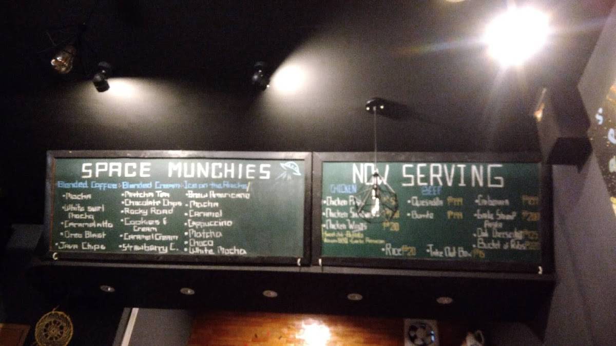 Menu at Space Munchies Café.Co coffee house, Davao City