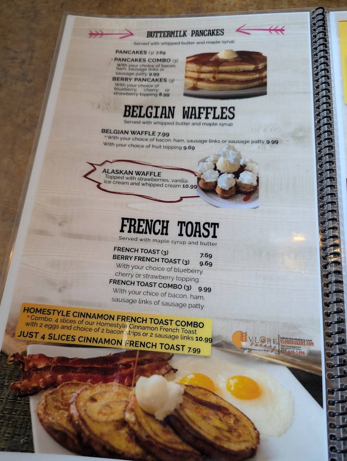 Menu at Sparta Family Restaurant, Sparta