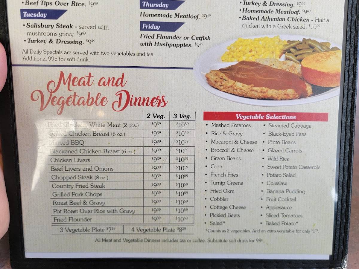 Menu at Spice Diner restaurant, Simpsonville