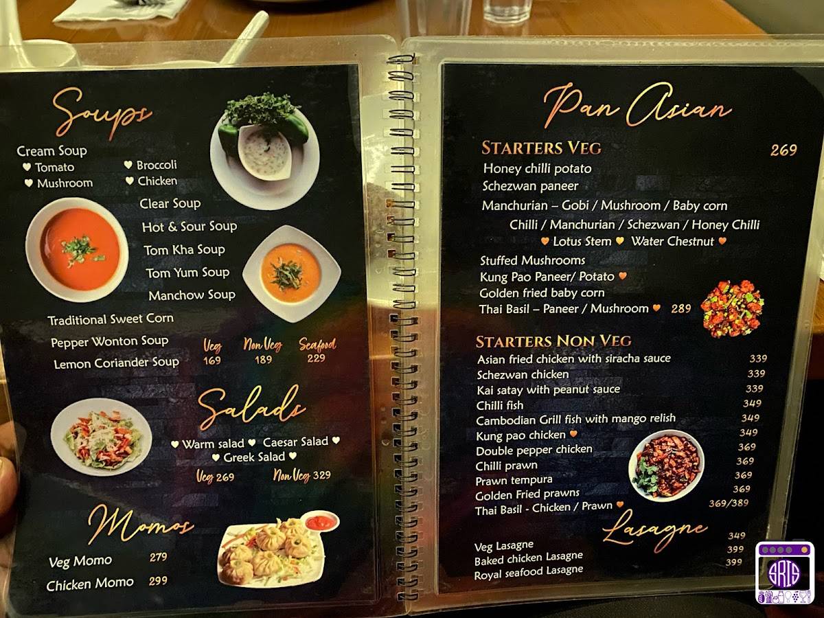 Menu at Spice club, Coimbatore