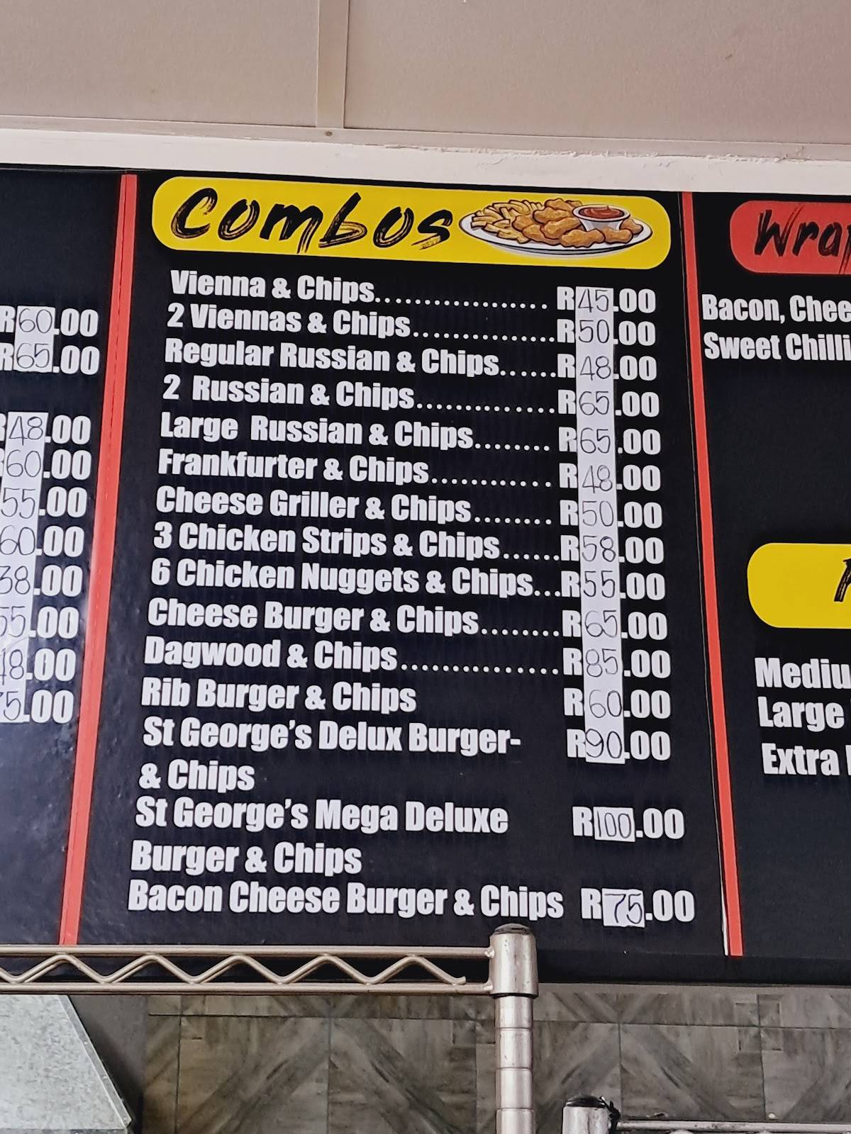 Menu at St. Georges Cafe & Bakery, Pretoria